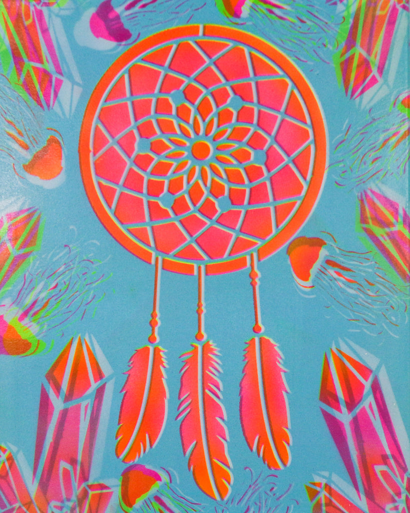 Hyphy Dream of Jellies-3 Glow in the Dark Original Canvas 16x20" INCLU ...